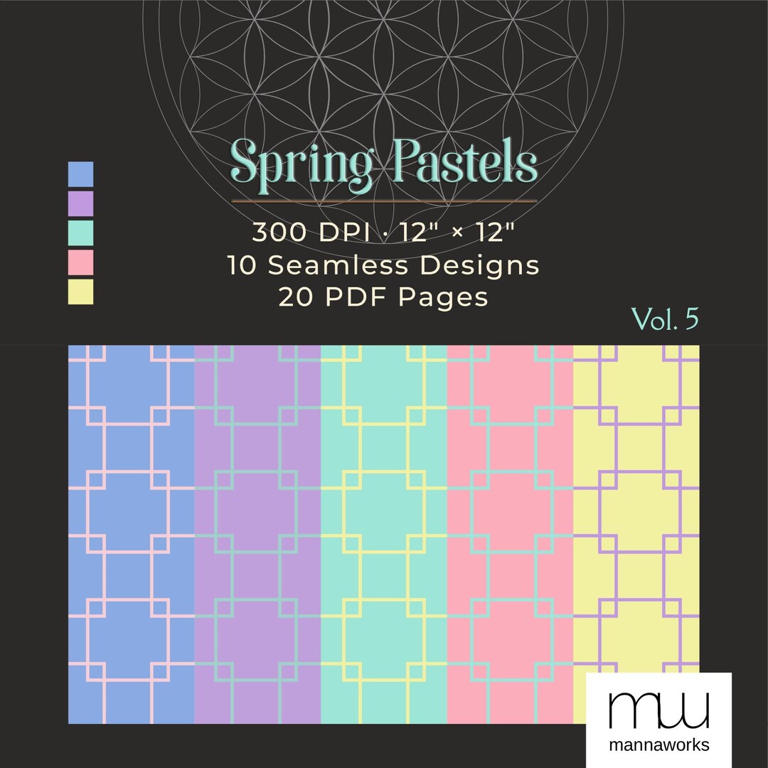 Digital Paper | Seamless Repeating Pattern | Geometric Vector Design ...