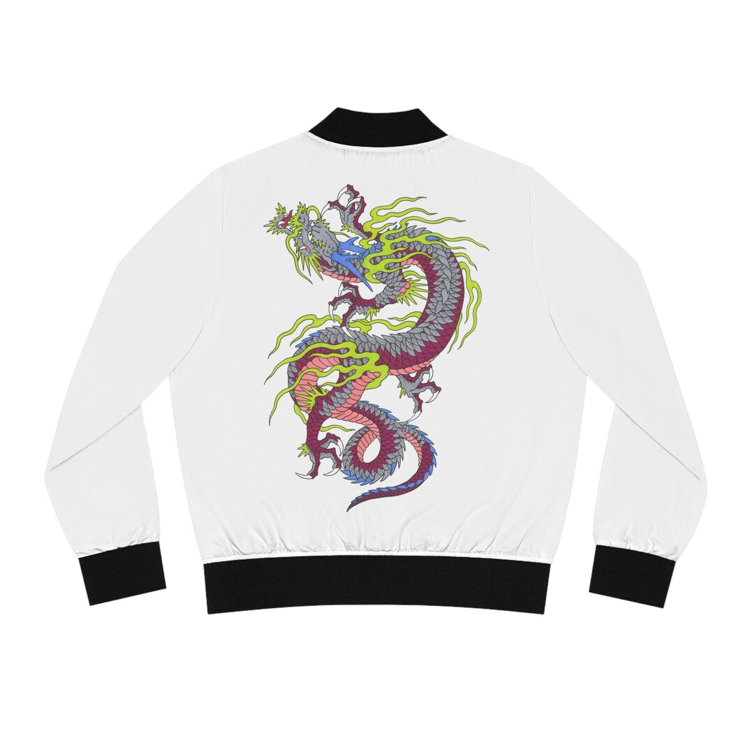 Women's Bomber Jacket | Dragon Design - Etsy