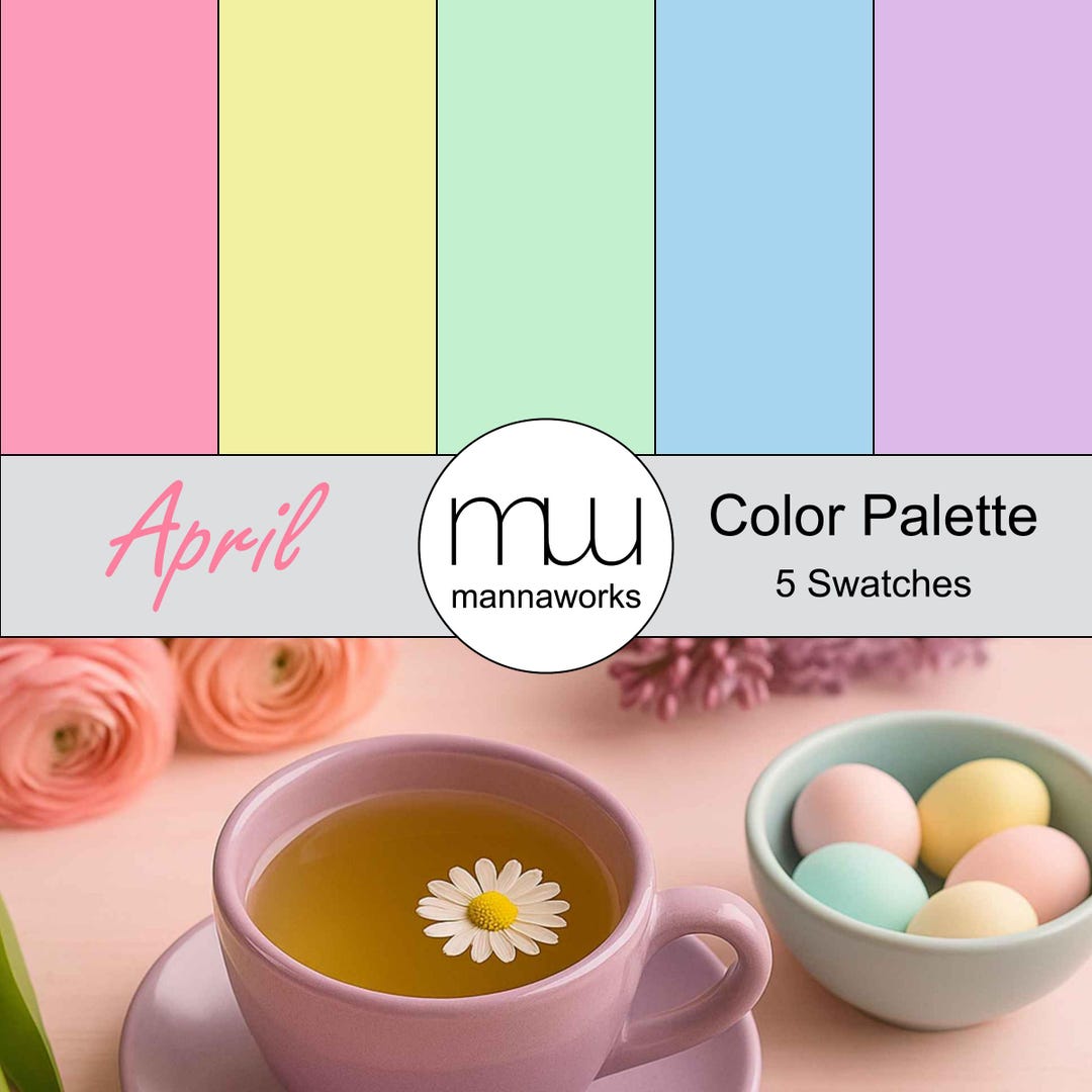 Spring Pastel Color Palette: Pantone & Hex Codes for Design (PDF ...