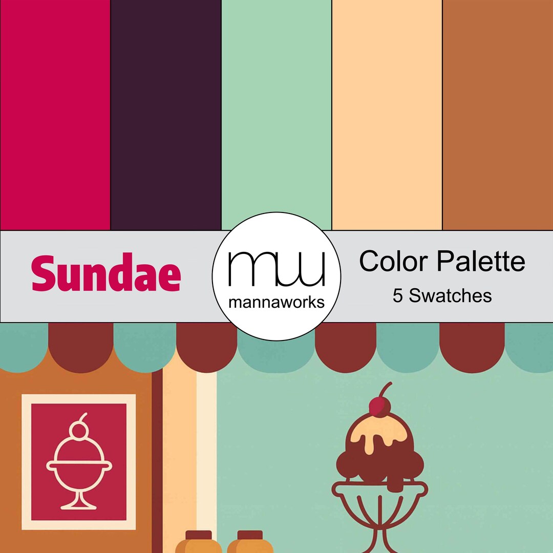 Sundae Brand Color Palette – HEX Codes for Canva, Figma and Procreate ...