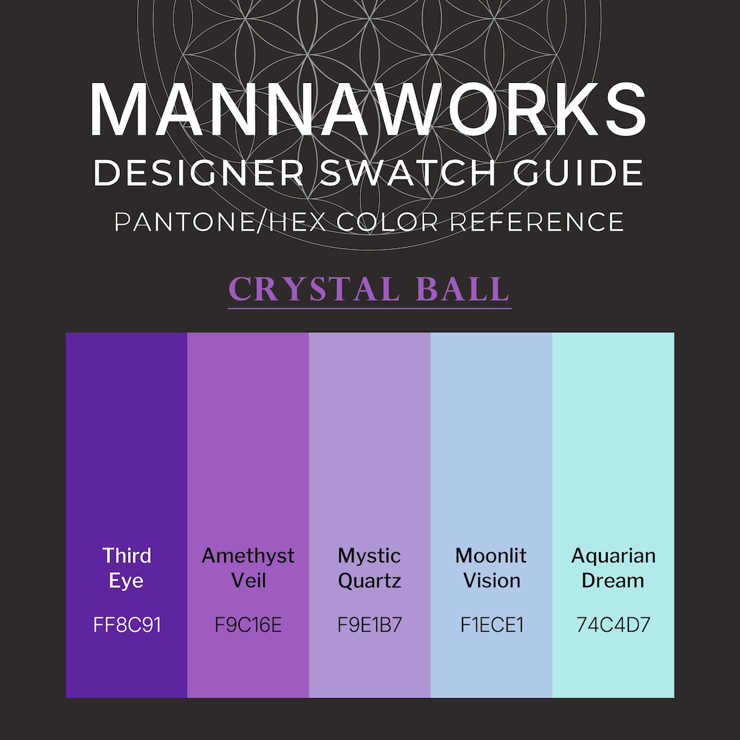 Crystal Ball Color Palette | HEX + Pantone Swatch Guide | Digital ...