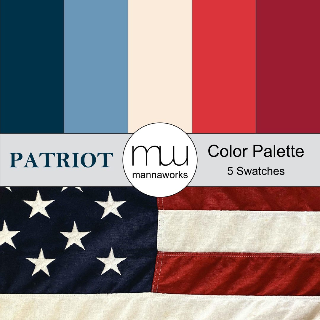 Patriotic Color Palette: PANTONE & HEX Swatches for Design (PDF ...