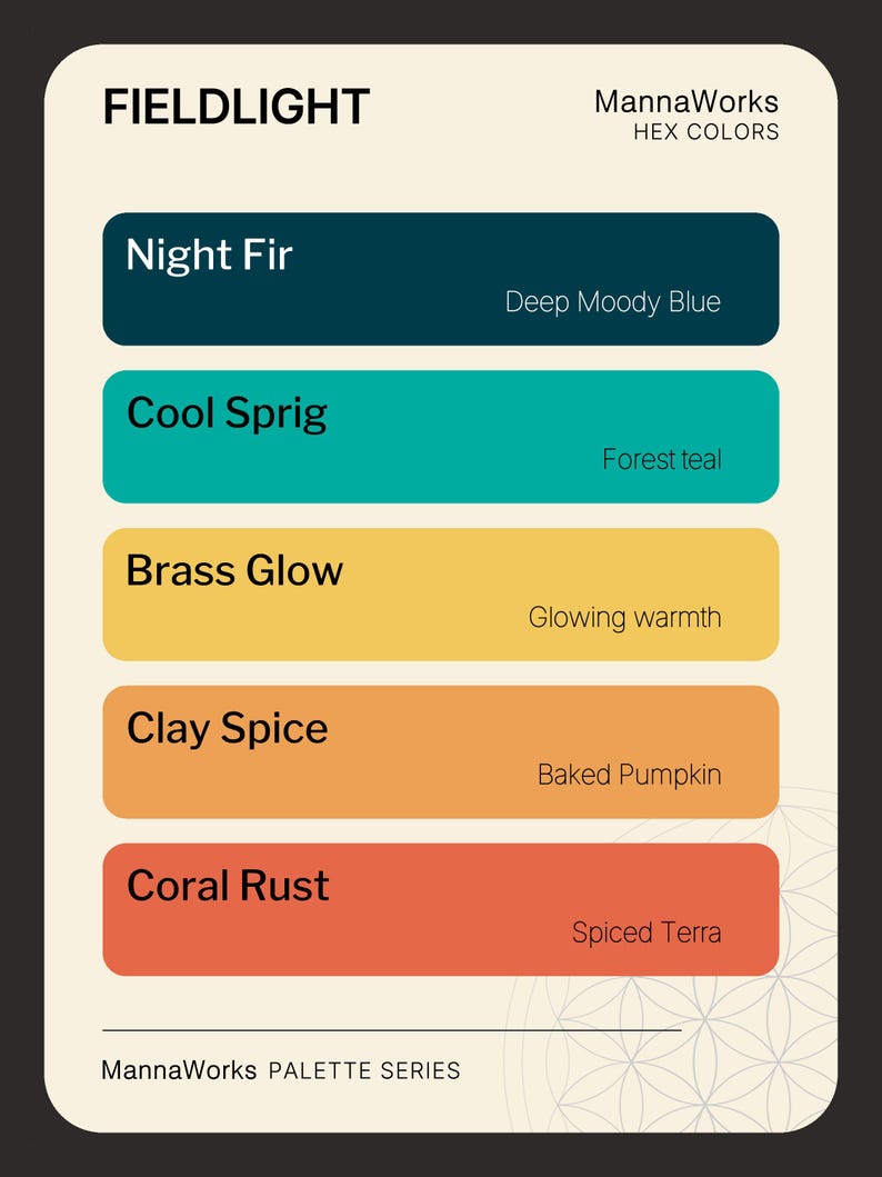 Cozy Camp Color Palette: PANTONE & HEX Swatches for Design (PDF ...