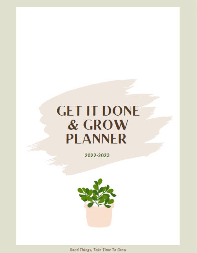 Plant Themed Planner - Etsy