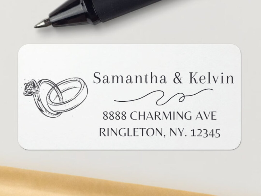 Wedding Invitation Return Address Label (digital File) - Etsy