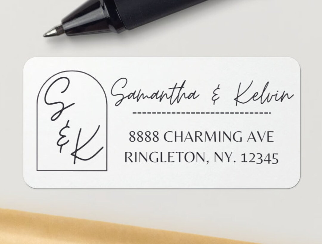 Custom Return Address Labels- Wedding (digital File) - Etsy