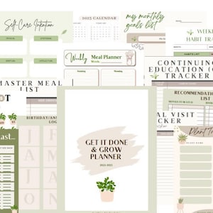 Plant Themed Planner - Etsy
