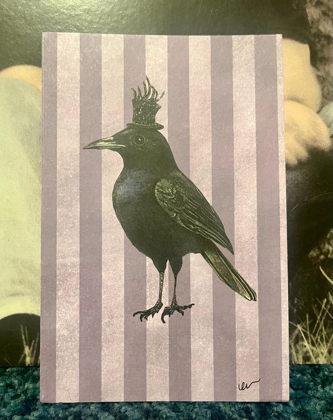 Proper Raven Handmade Art Card - Etsy