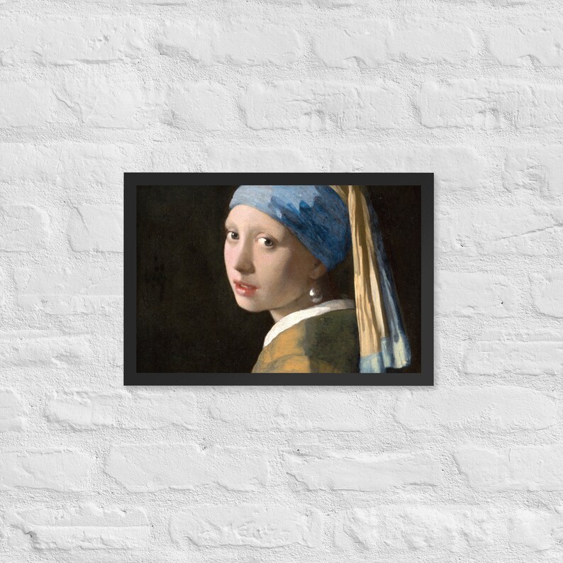 Johannes Vermeers Girl With a Pearl Earring ca. 1665 - Etsy