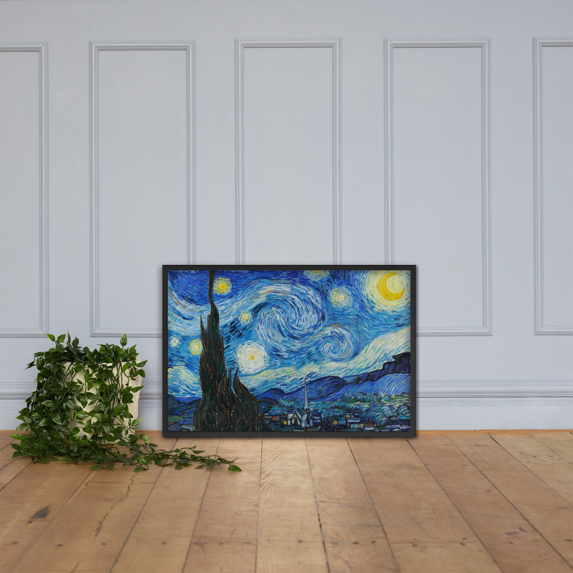 Vincent Van Gogh's the Starry Night (1889)framed Poster - Etsy