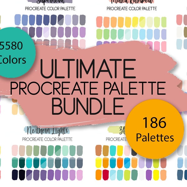 Y2K Procreate Color Palette Bundle Color Palette for Procreate ...
