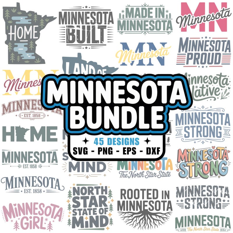 Minnesota Svg - Etsy