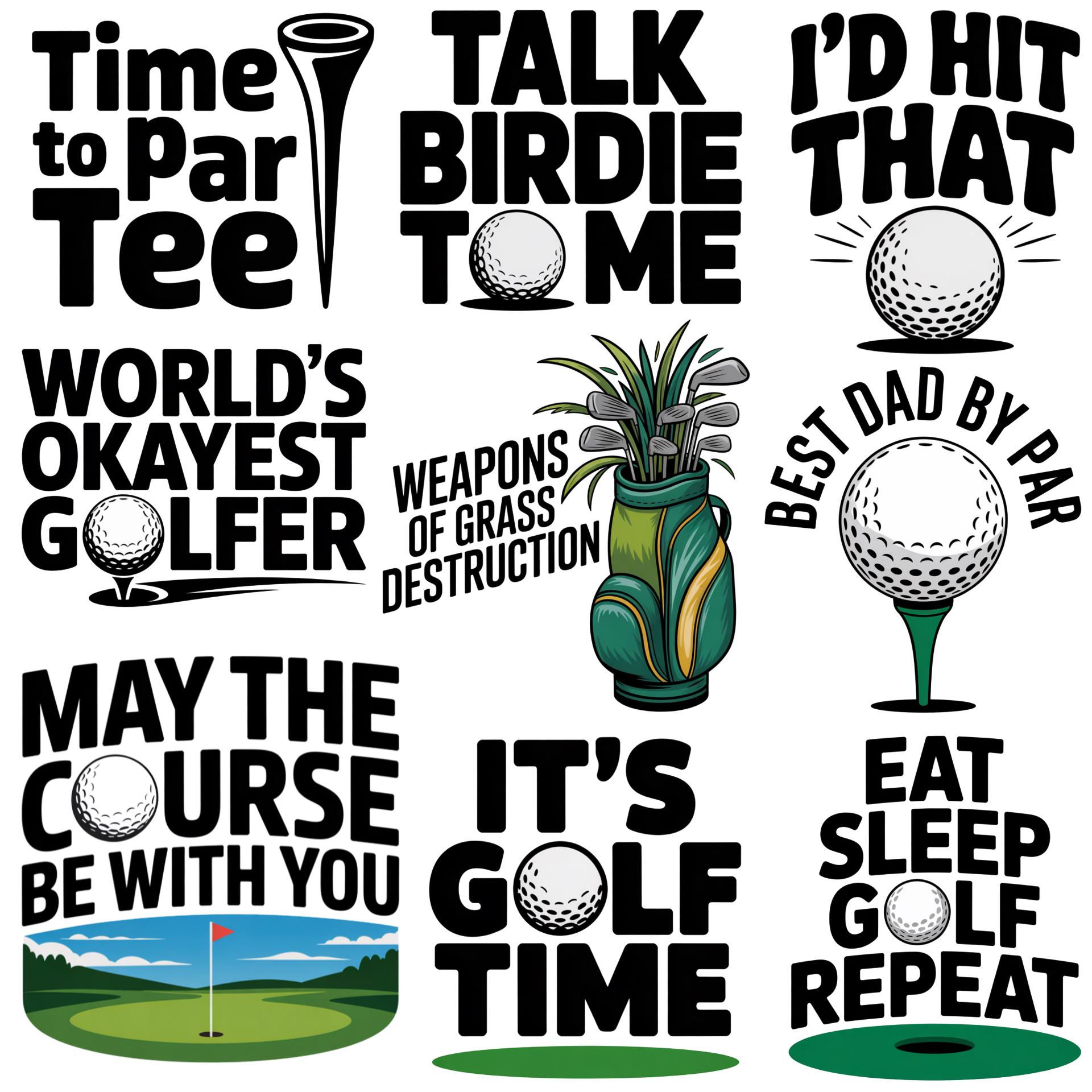 28 Golf SVG Files, Golf PNG Images, Golf Design Bundle, Golf Clipart ...