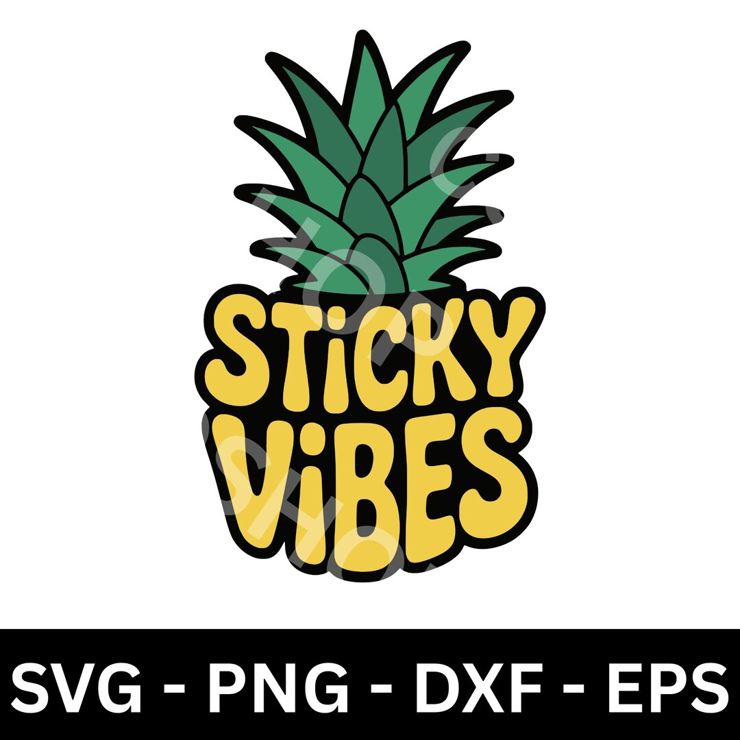 IVF Pineapple SVG Files, Sticky Vibes Infertility Design, Pineapple ...