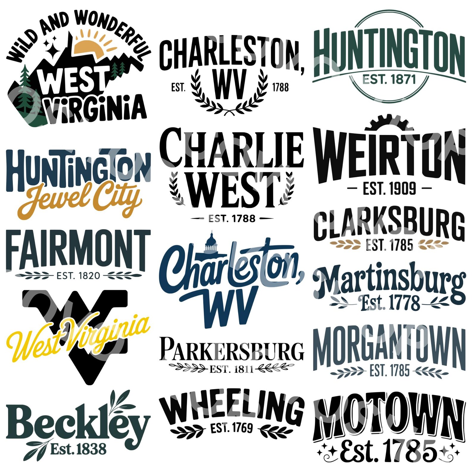 37 West Virginia SVG Designs, PNG Dxf Eps, the Mountain State ...