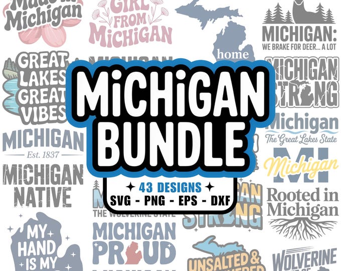 Michigan Svg - Etsy