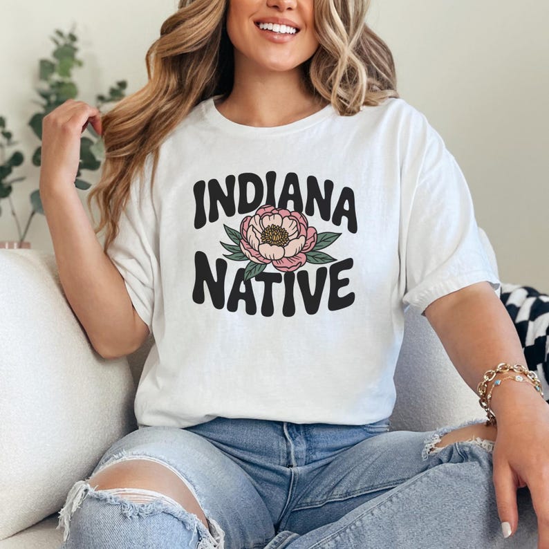 42 Indiana SVG PNG Images, Dxf Eps Files, the Hoosier State, Peony ...