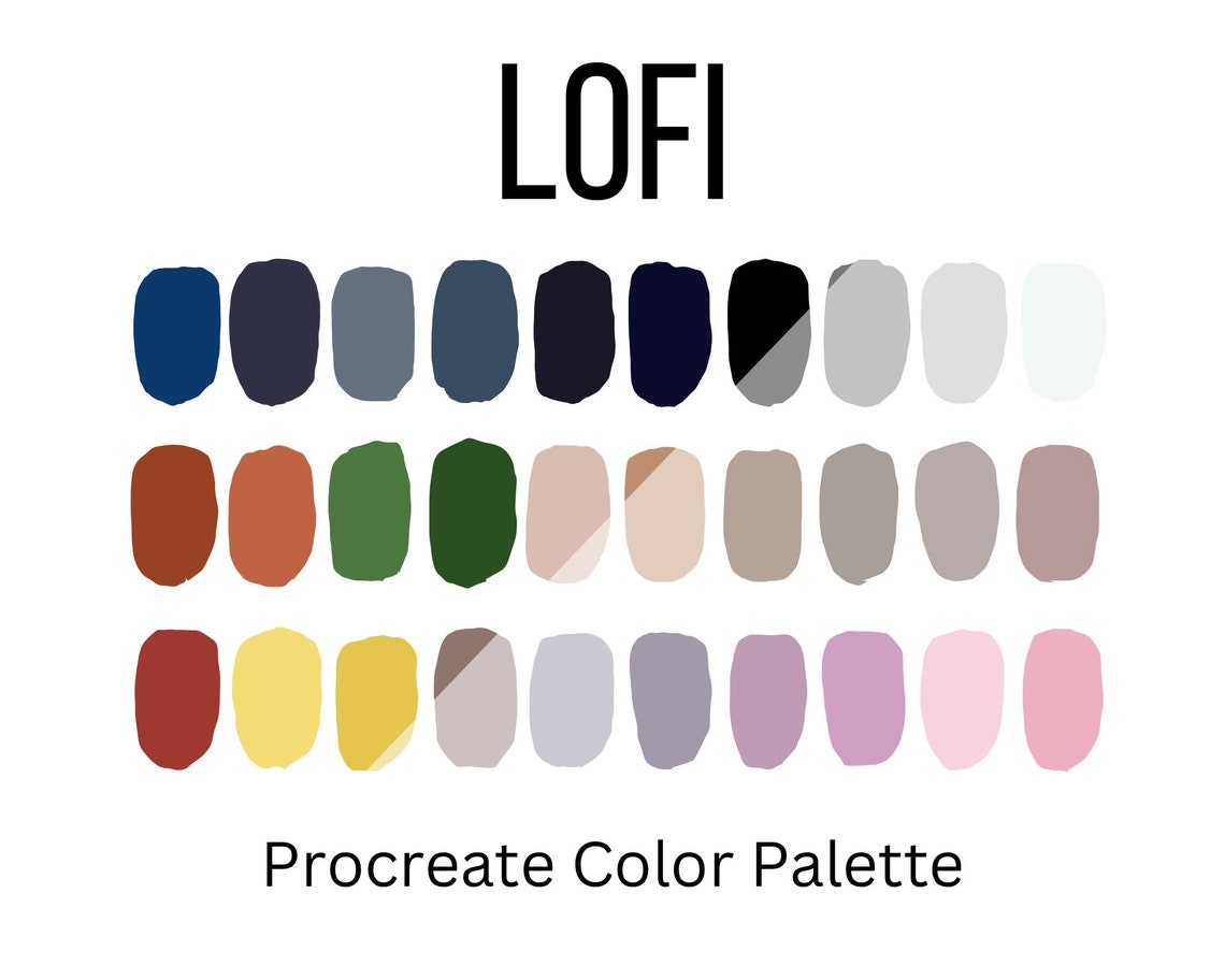 Tema LoFi Procreate Palette Paleta de colores Procreate - Etsy México