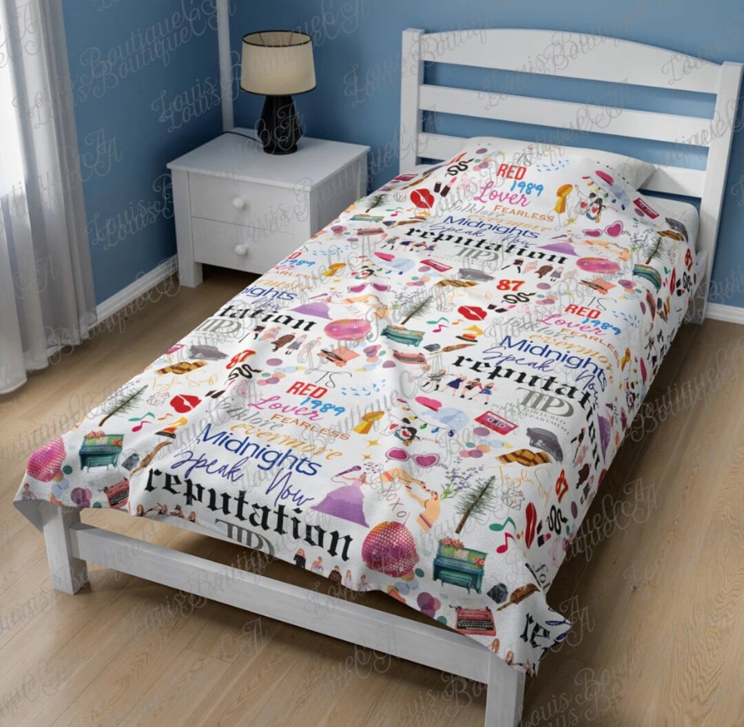 Taylor Swift Blanket Eras and TTPD Album, Teen Swiftie Gift, Warm ...