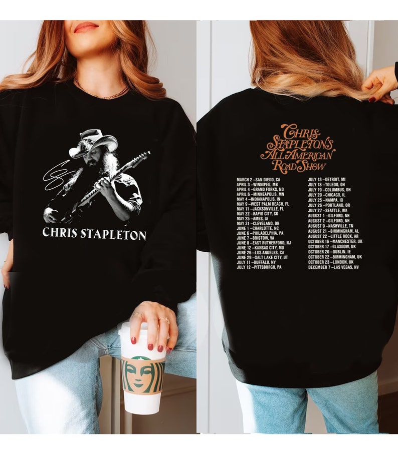 Chris Stapleton Tour 2024 Shirt, Chris Stapleton All American Road Show ...