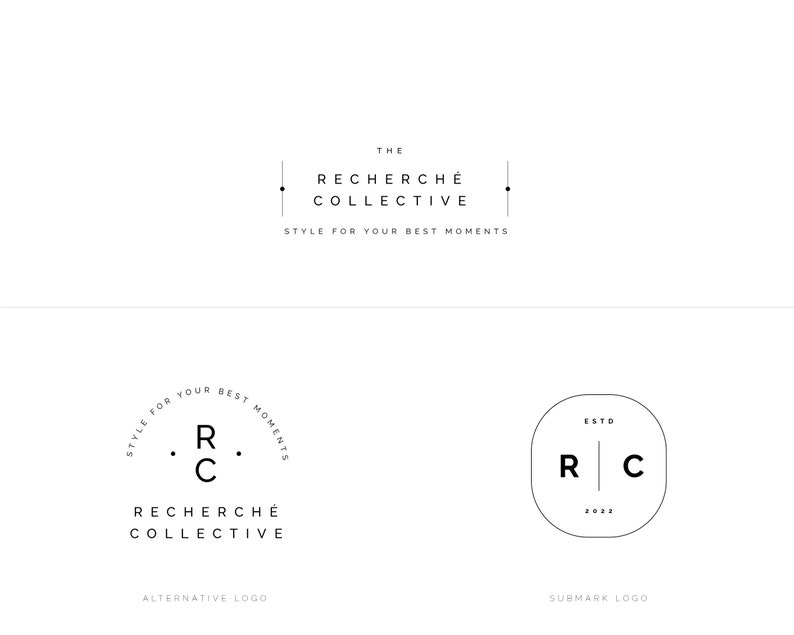 Instant Digital Download | Logo Kit Template | Premade Watermark Logo ...