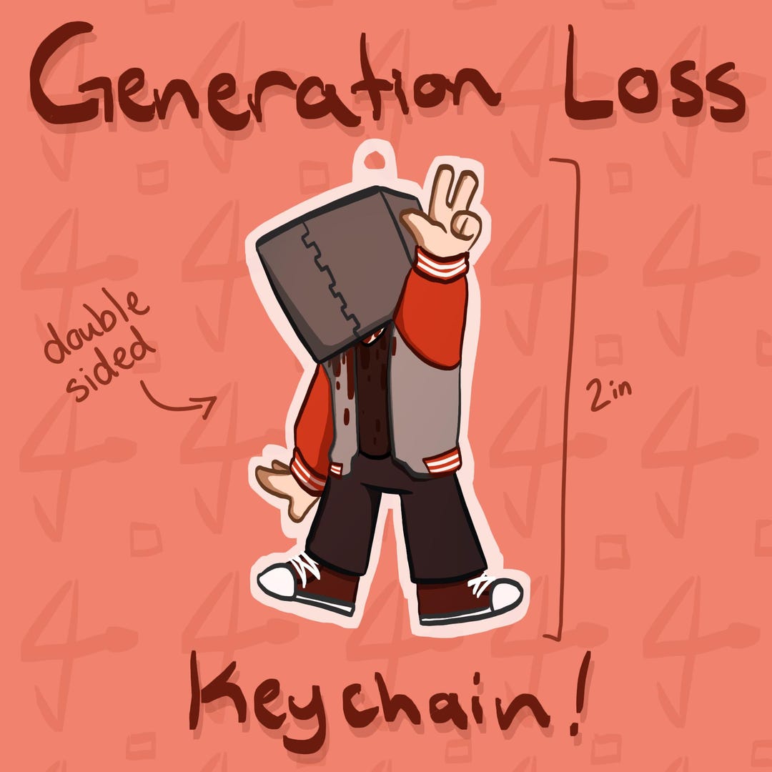 Ranboo Generation Loss Keychain - Etsy