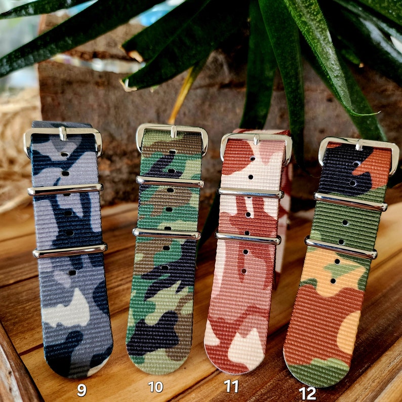 NATO CAMO G10® Ballistic Nylon Military Mod 18mm 20mm 22mm 24mm ...