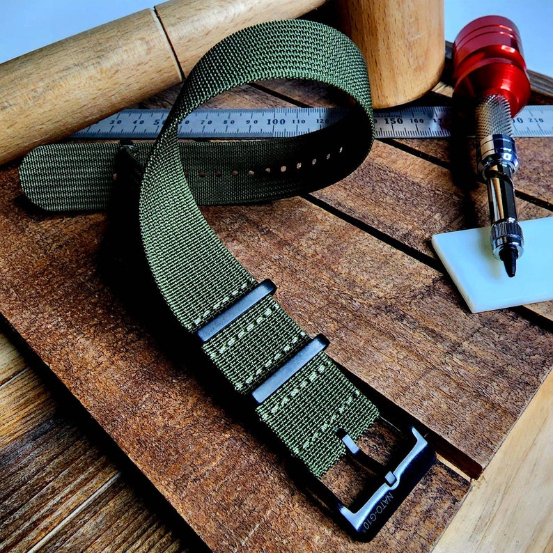 NATO G10 ® Ribbed PVD Buckles Rugged Strap Nylon Military Milstrap ...