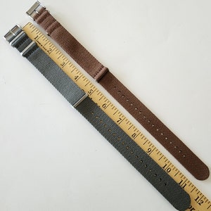 NATO® Milstrap HEMP Nylon Strap Cotton Handmade Eco Friendly Vegan Military Soft Watch Band ...