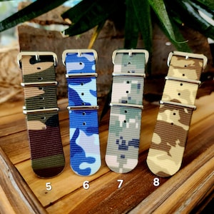 NATO CAMO G10® Ballistic Nylon Military Mod 18mm 20mm 22mm 24mm ...