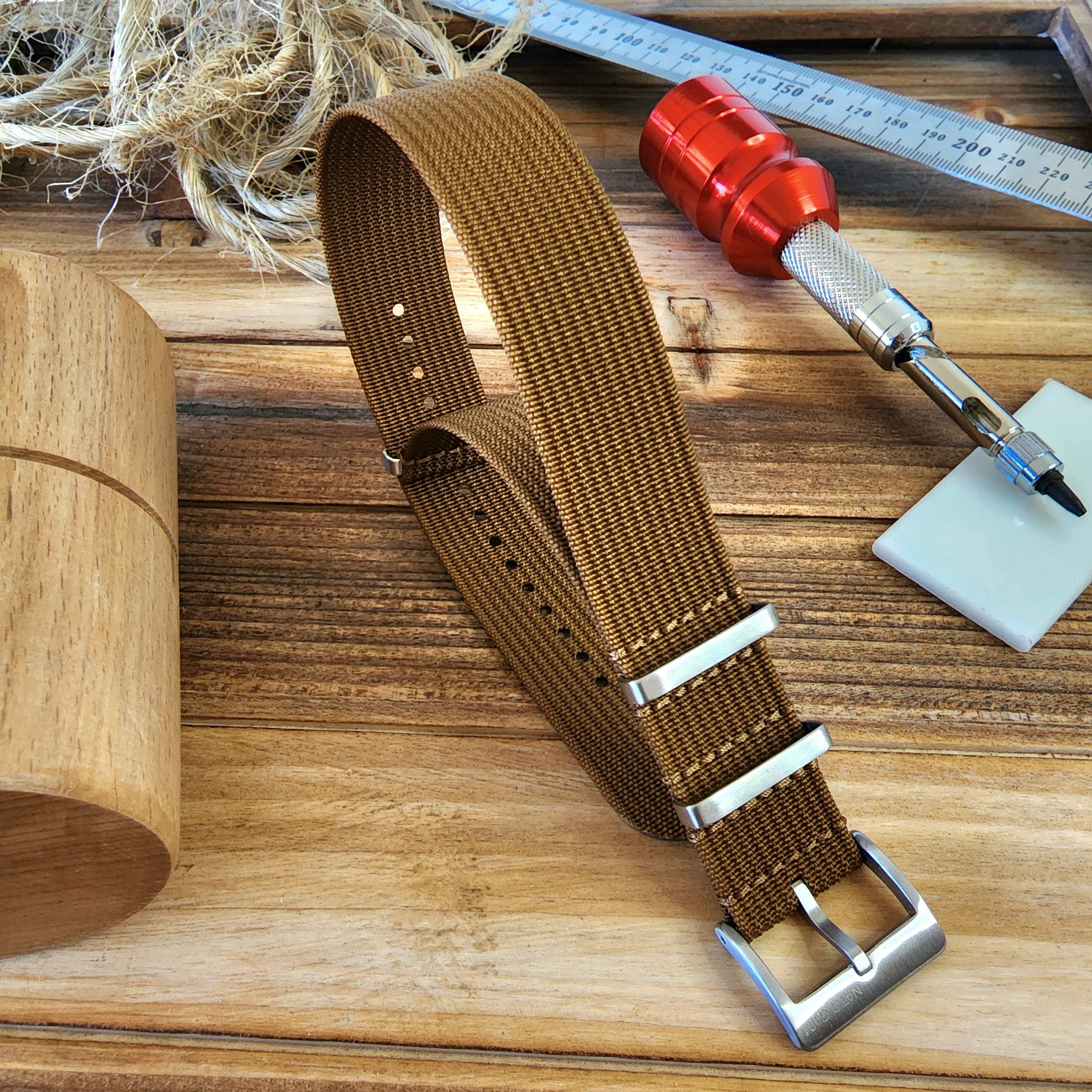 NATO G10® Ribbed Nylon Strap Military Summer Water Resistant Watch Band ...