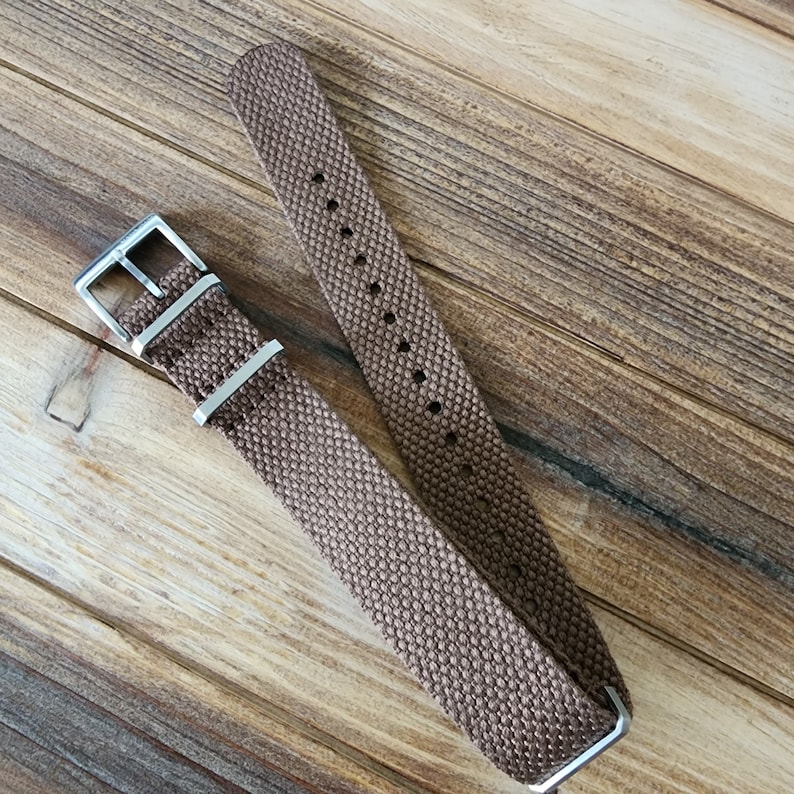 NATO® Milstrap HEMP Nylon Strap Cotton Handmade Eco Friendly Vegan Military Soft Watch Band ...