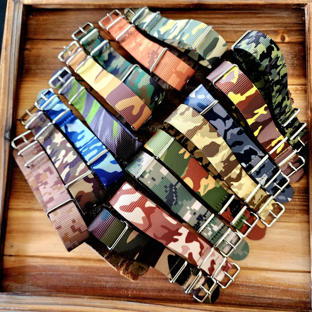 NATO CAMO G10® Ballistic Nylon Military Mod 18mm 20mm 22mm 24mm ...