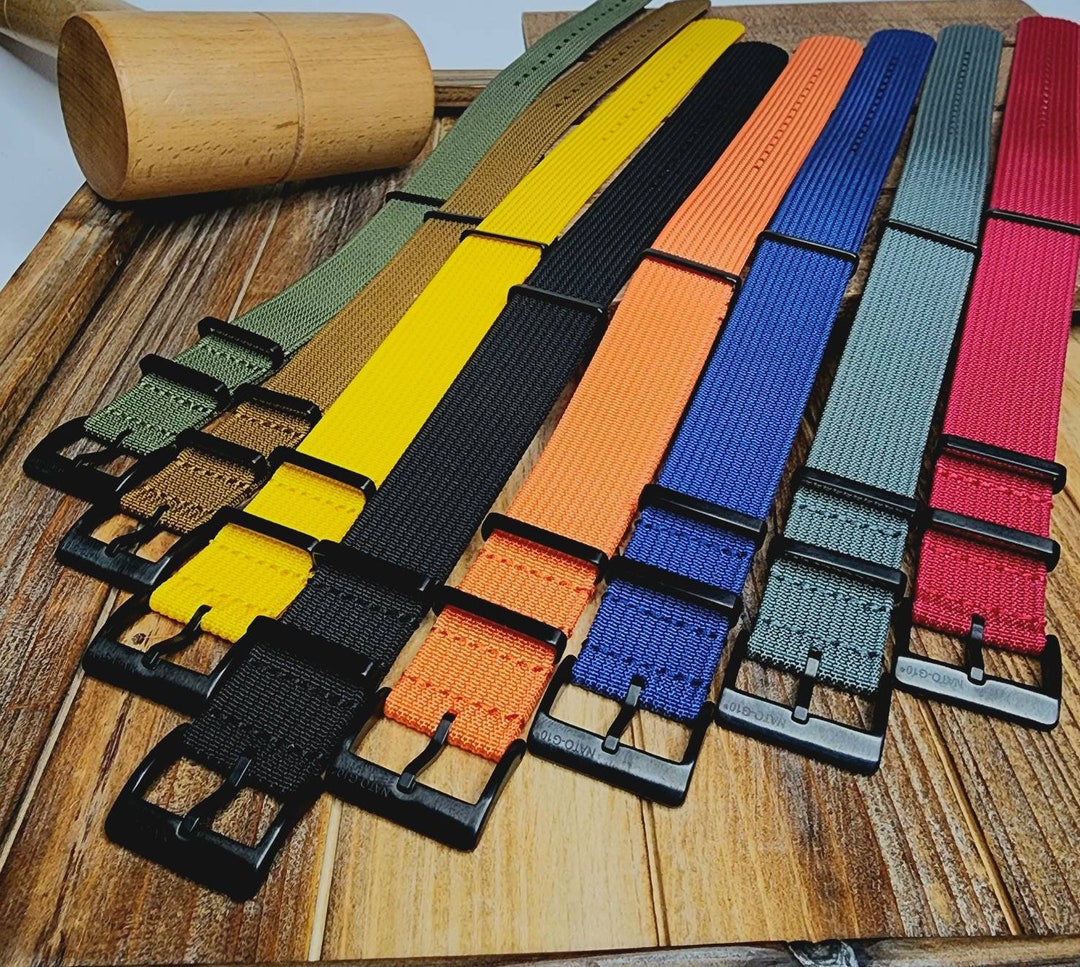 NATO G10 ® Ribbed PVD Buckles Rugged Strap Nylon Military Milstrap ...