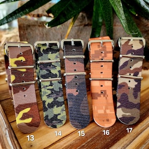 NATO CAMO G10® Ballistic Nylon Military Mod 18mm 20mm 22mm 24mm ...