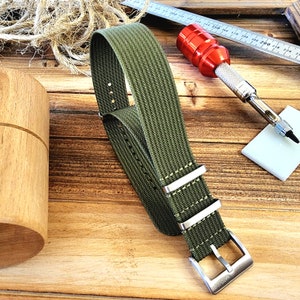 NATO G10® Ribbed Nylon Strap Military Summer Water Resistant Watch Band 18mm 20mm 22mm 24mm ...