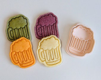 Beer Mug With Foam Cookie and Fondant Cutter - Etsy