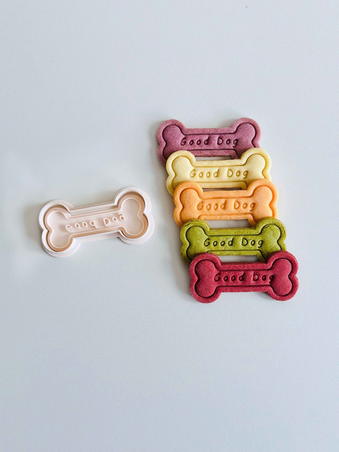 Dog Bone Cookie Cutter | Good Dog Text Cookie Cutter Stamp Set | Dog ...