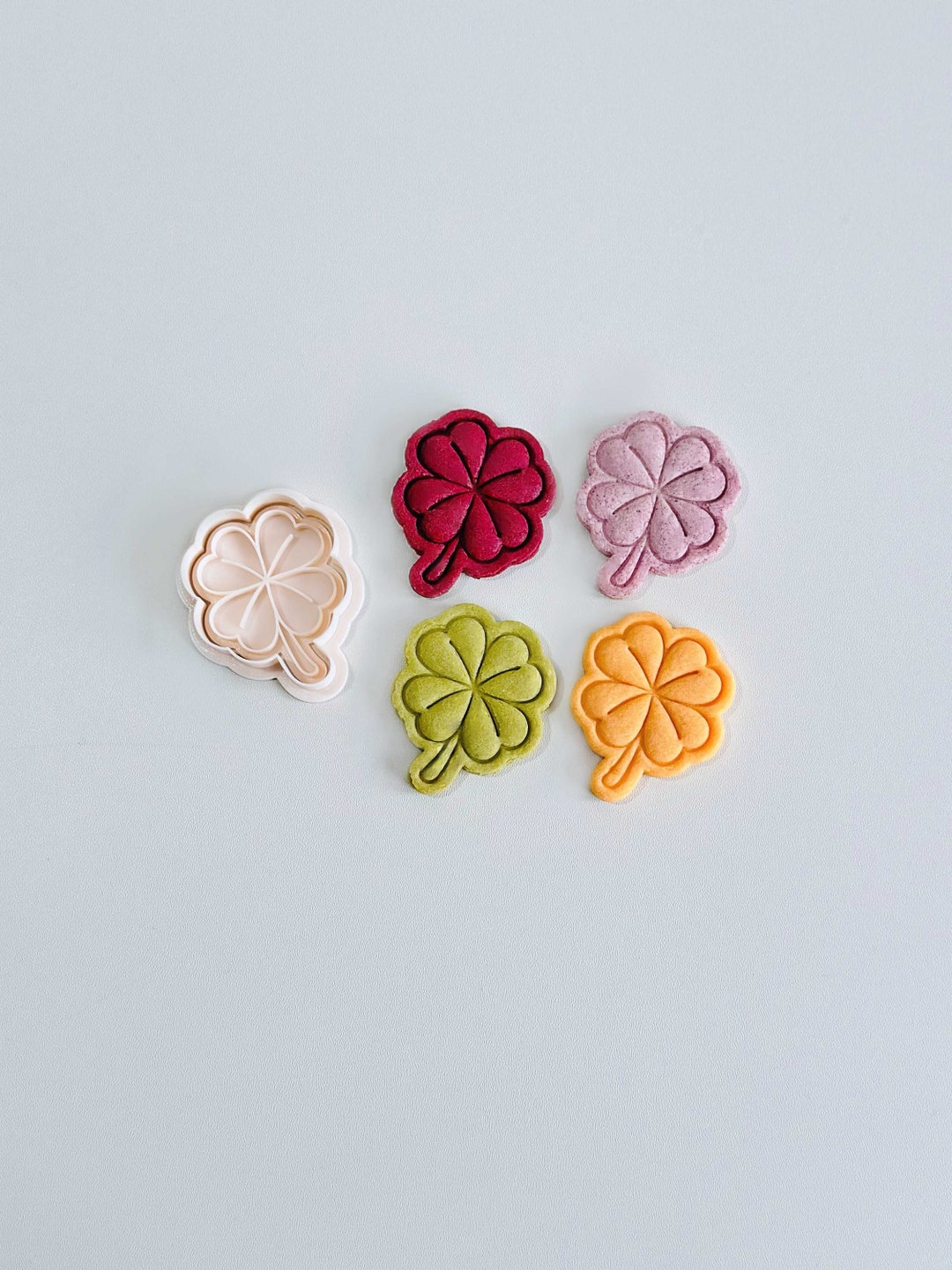 Clover Cookie Cutter | Spring Shamrock Cookie Cutter Stamp Set | Four ...