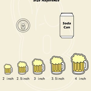 Beer Cookie Cutter | Beer Mug Cookie Cutter Stamp Set | Creative Shapes ...