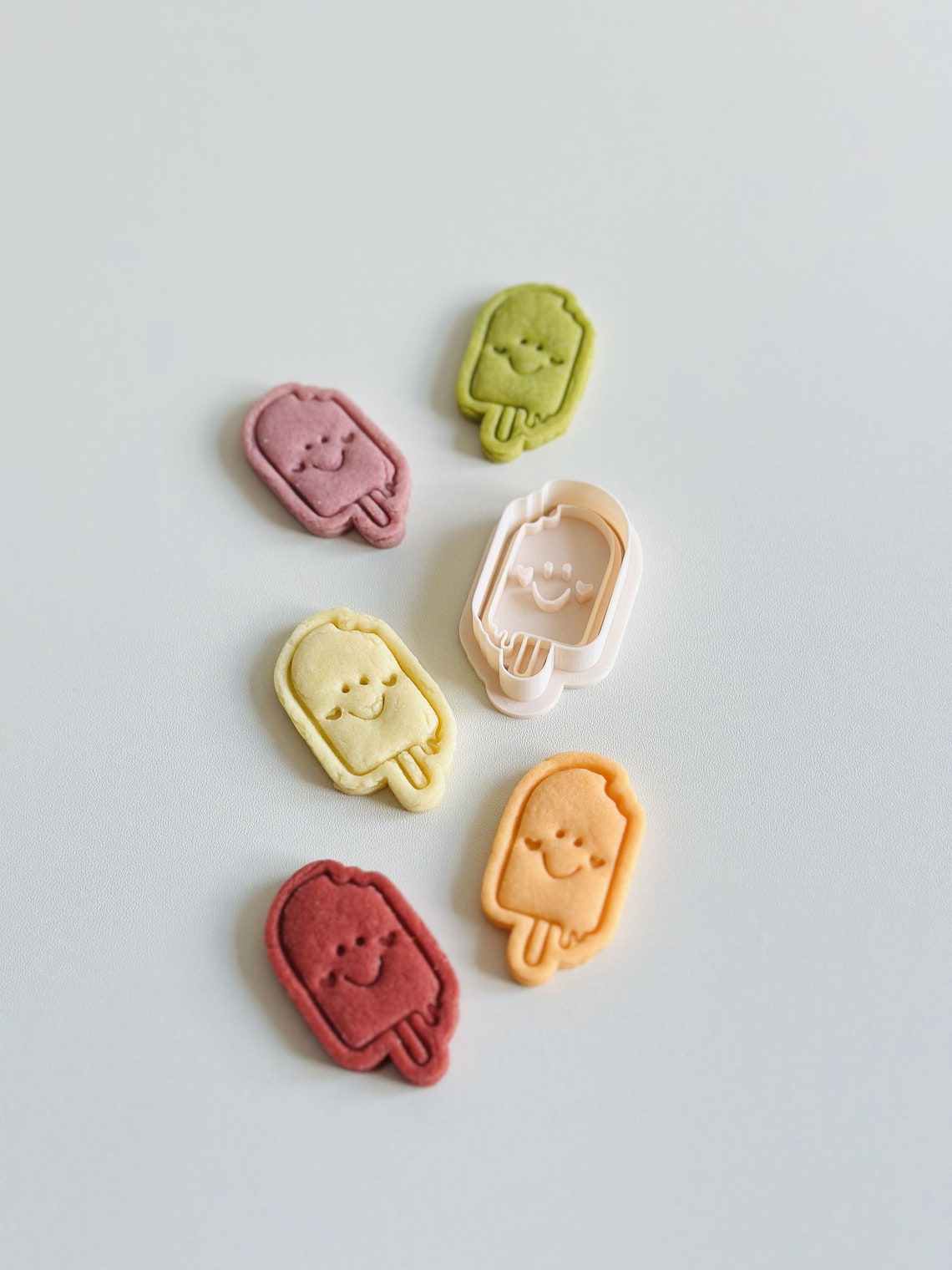 Popsicle Cookie Cutter | Love Heart Cheek Ice Cream Cookie Cutter Stamp ...
