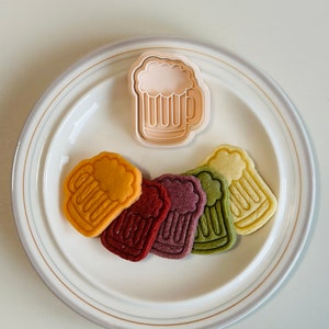 Beer Cookie Cutter | Beer Mug Cookie Cutter Stamp Set | Creative Shapes ...