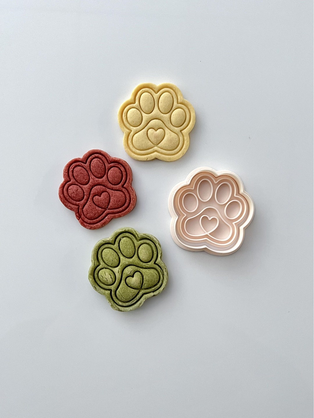 Dog Cookie Cutter | Paw Cookie Cutter Stamp Set | Animal Cookie Cutter ...