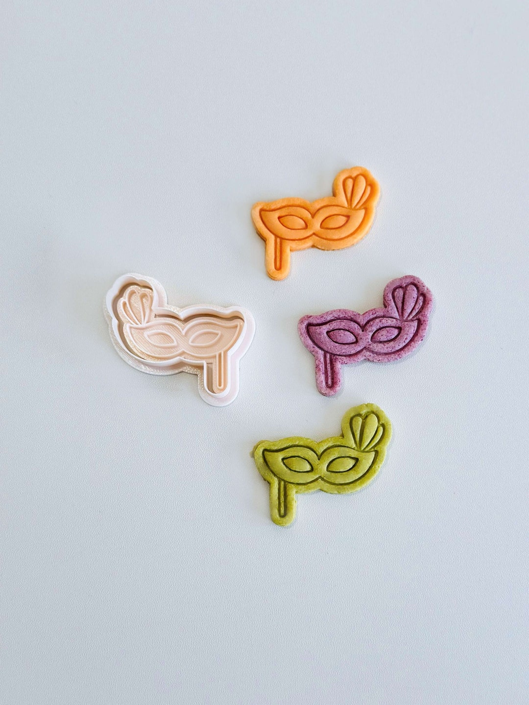 Mardi Gras Mask Cookie Cutter | Masquerade Mask Cutter Stamp Set | New ...