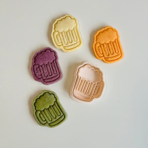 Beer Cookie Cutter | Beer Mug Cookie Cutter Stamp Set | Creative Shapes ...