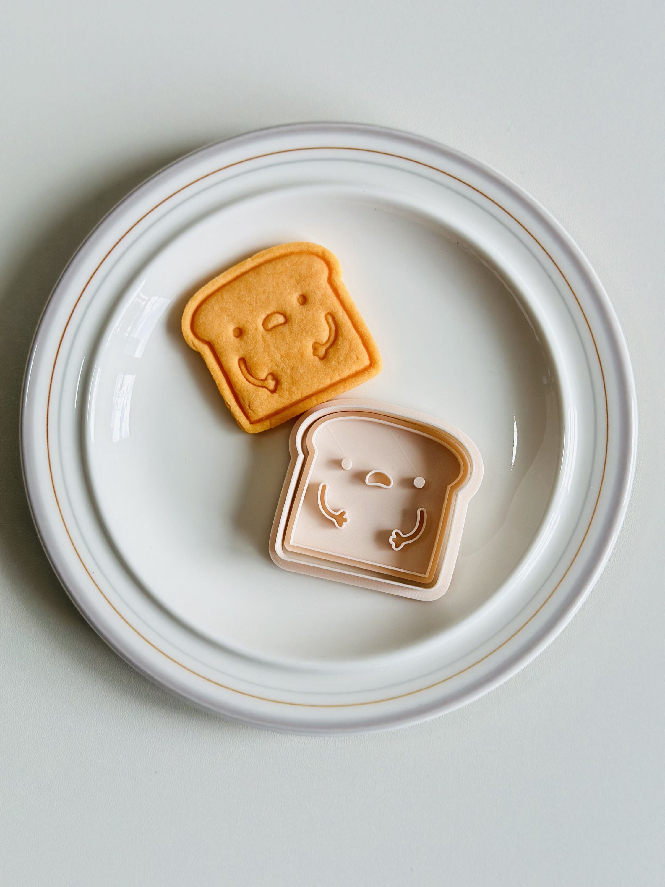 Toast Cookie Cutter | Food Cookie Cutter Stamp Set | Funny Awkward ...