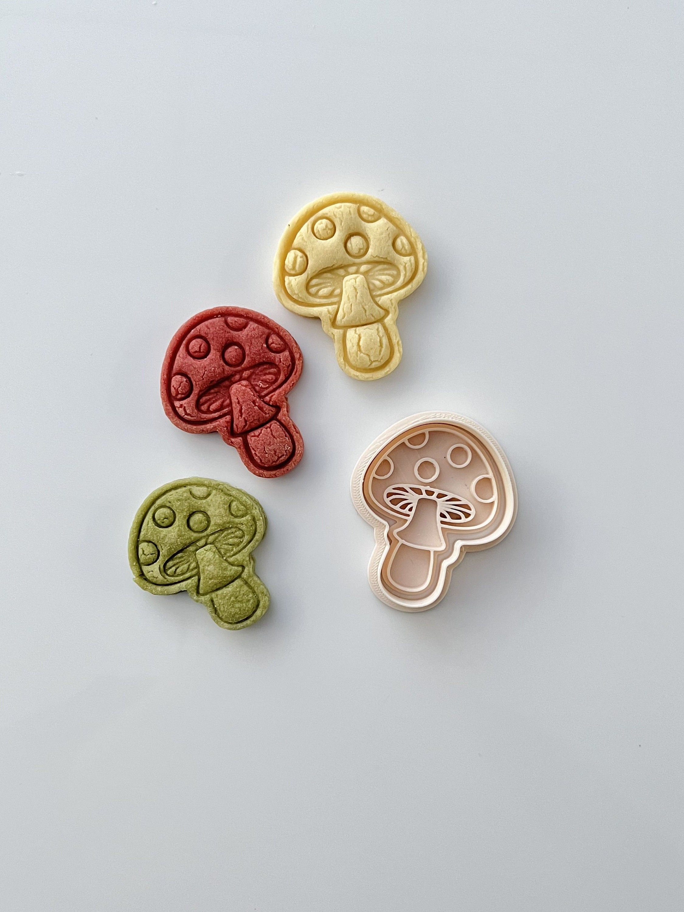 Spring Mushroom Cookie Cutter - Boho Plant Cookie Cutter Stamp Set ...