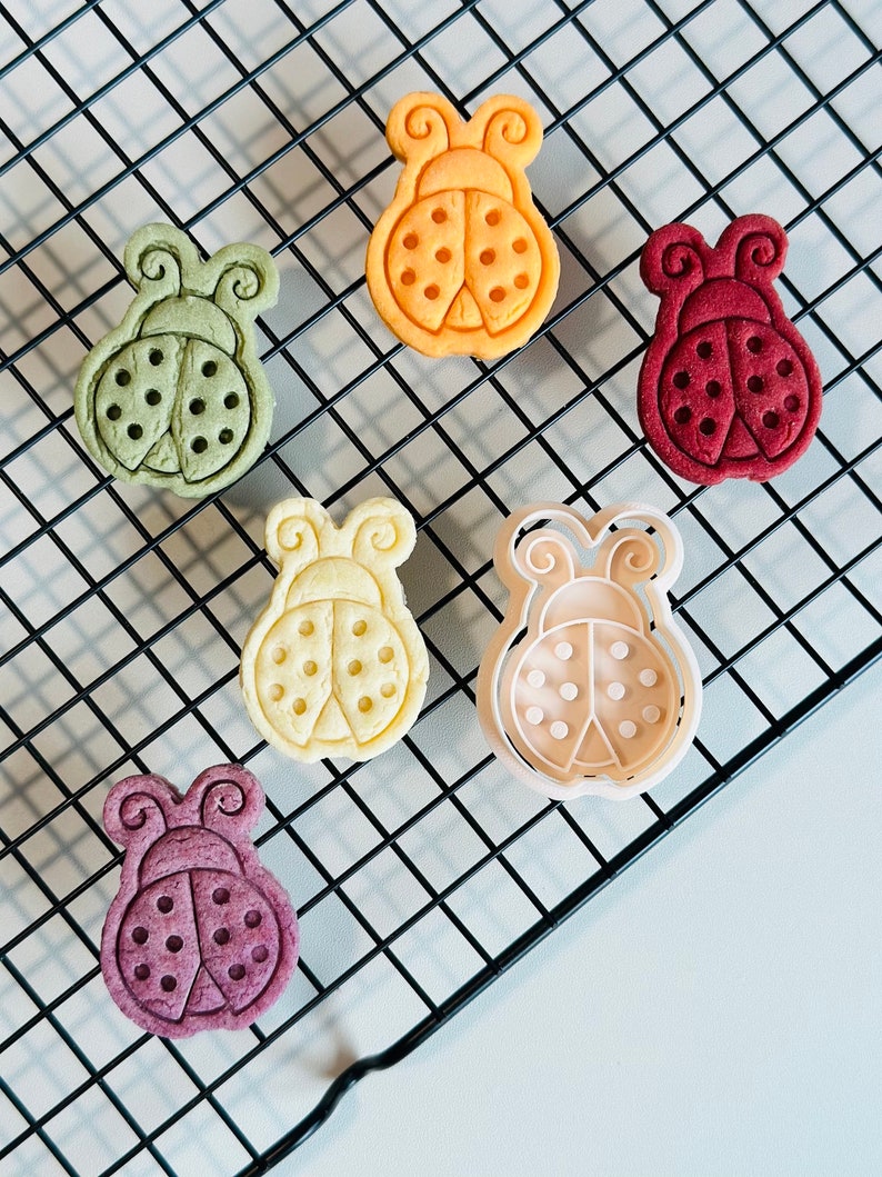 Ladybug Cookie Cutter | Spring Lady Bug Cookie Cutter Stamp Set ...