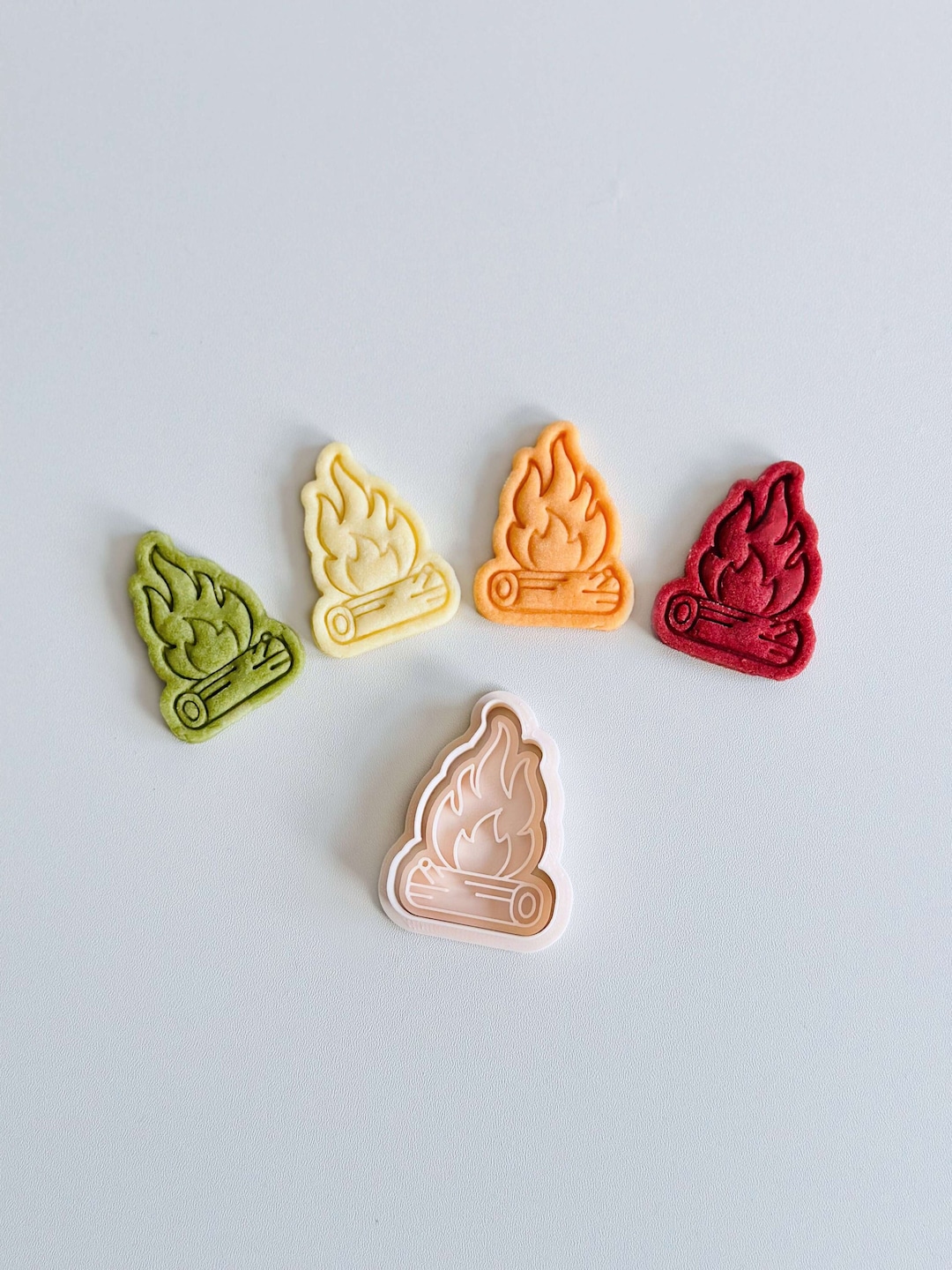 Campfire Cookie Cutter | Fall Camping Fire Cookie Cutter Stamp Set ...