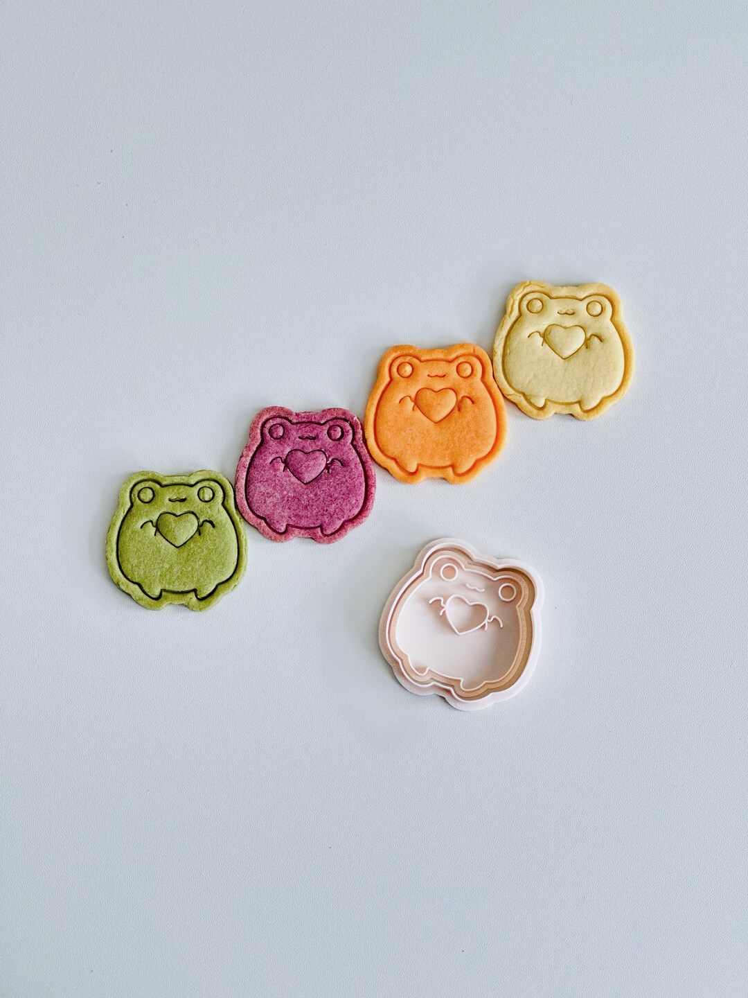 Frog Cookie Cutter Animal Cookie Cutter Stamp Set Love Heart Frog ...